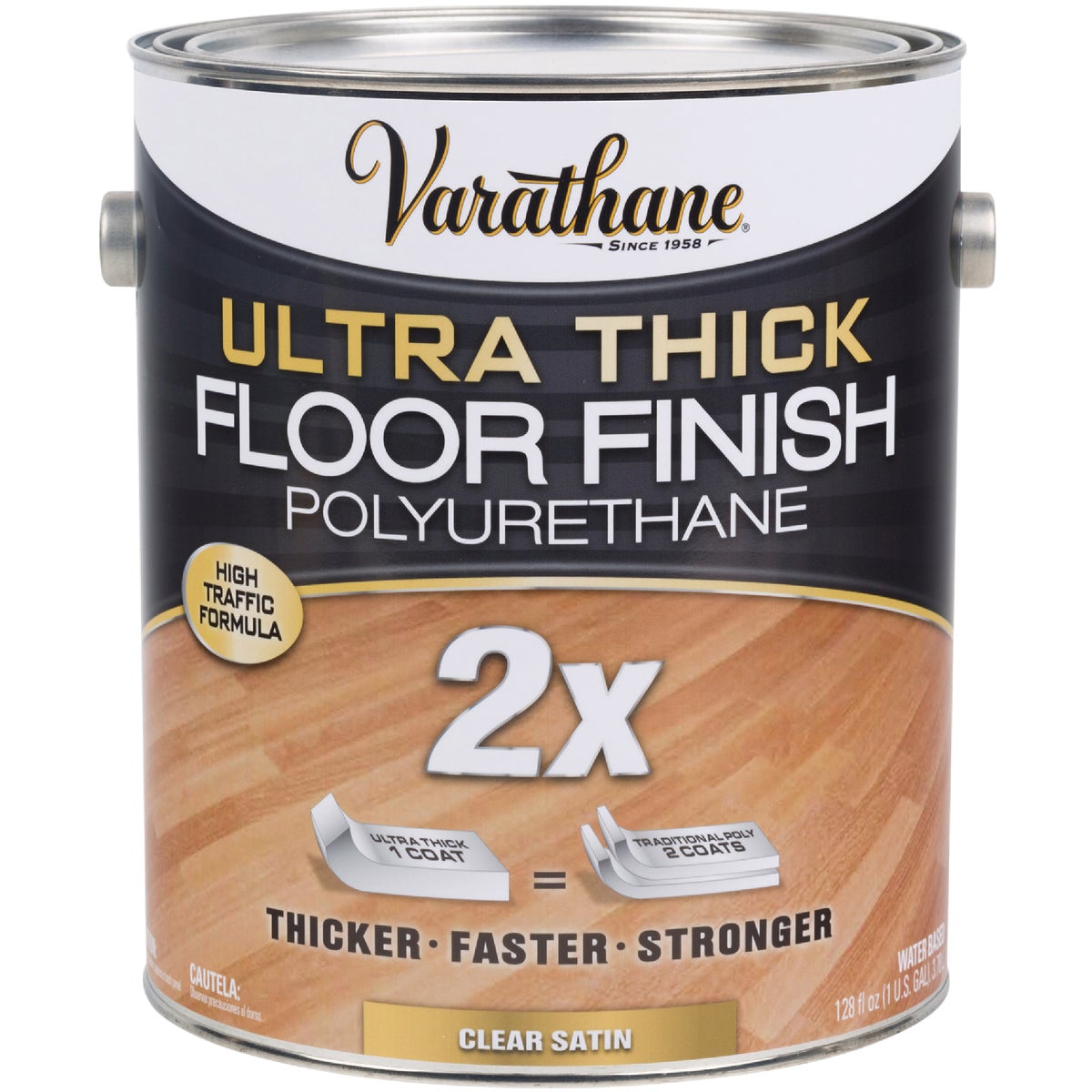 Varathane 1 Gal. Ultra Thick Clear Satin Polyurethane Floor Finish ...