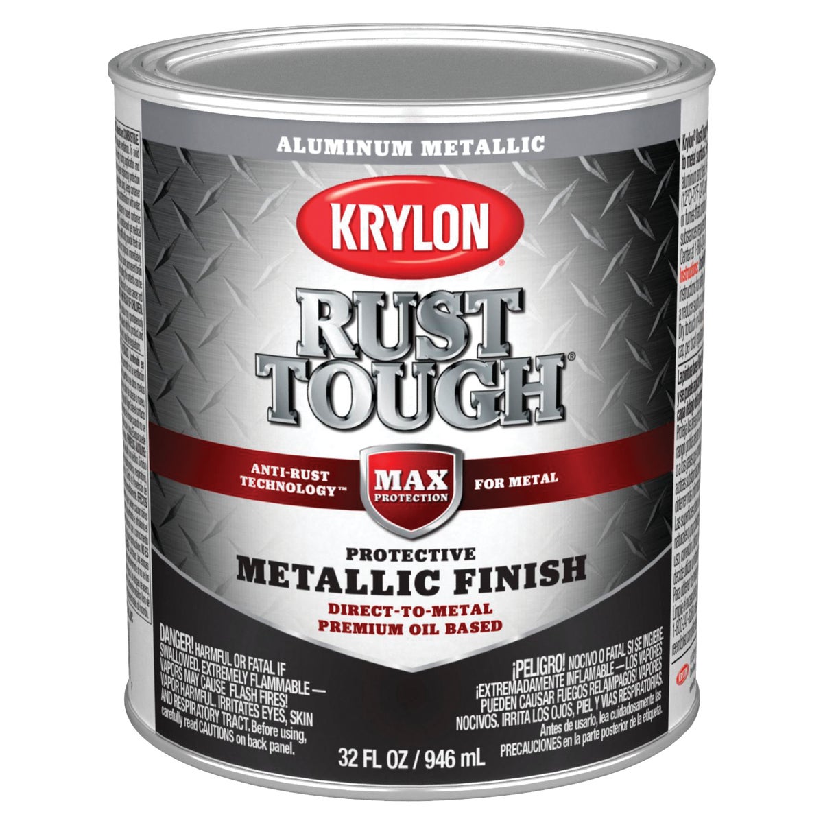Valspar Anti-Rust Oil-Based Gloss Armor Rust Control Enamel, Aluminum ...