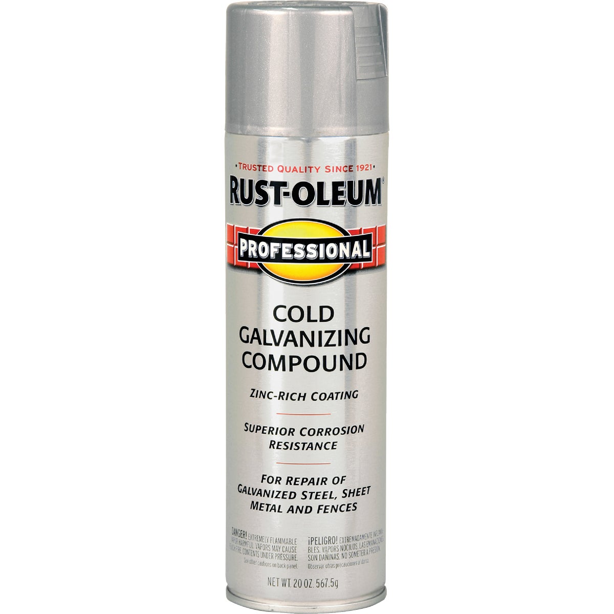 Rust-Oleum Professional 20 Oz. Flat Galvanizing Compound Spray Paint ...