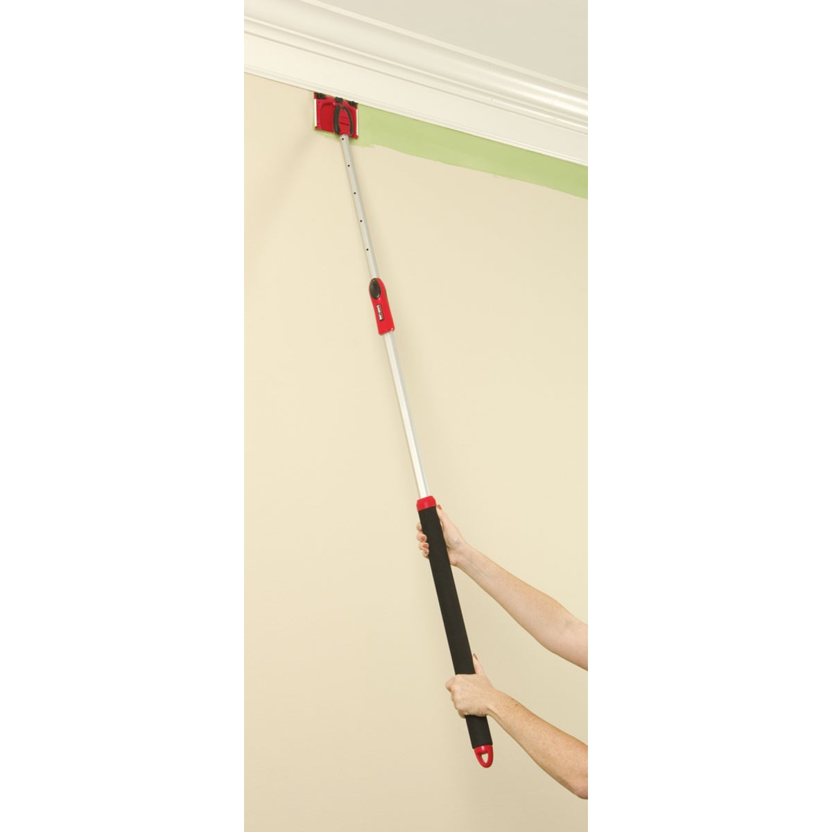 Linzer Pro 48 In. to 96 In. Metal, Foam (Handle) Extension Pole ...