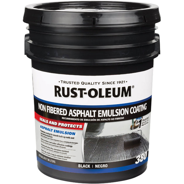 Rust-Oleum 380 Non Fibered Asphalt Emulsion Roof Coating – Hemlock Hardware