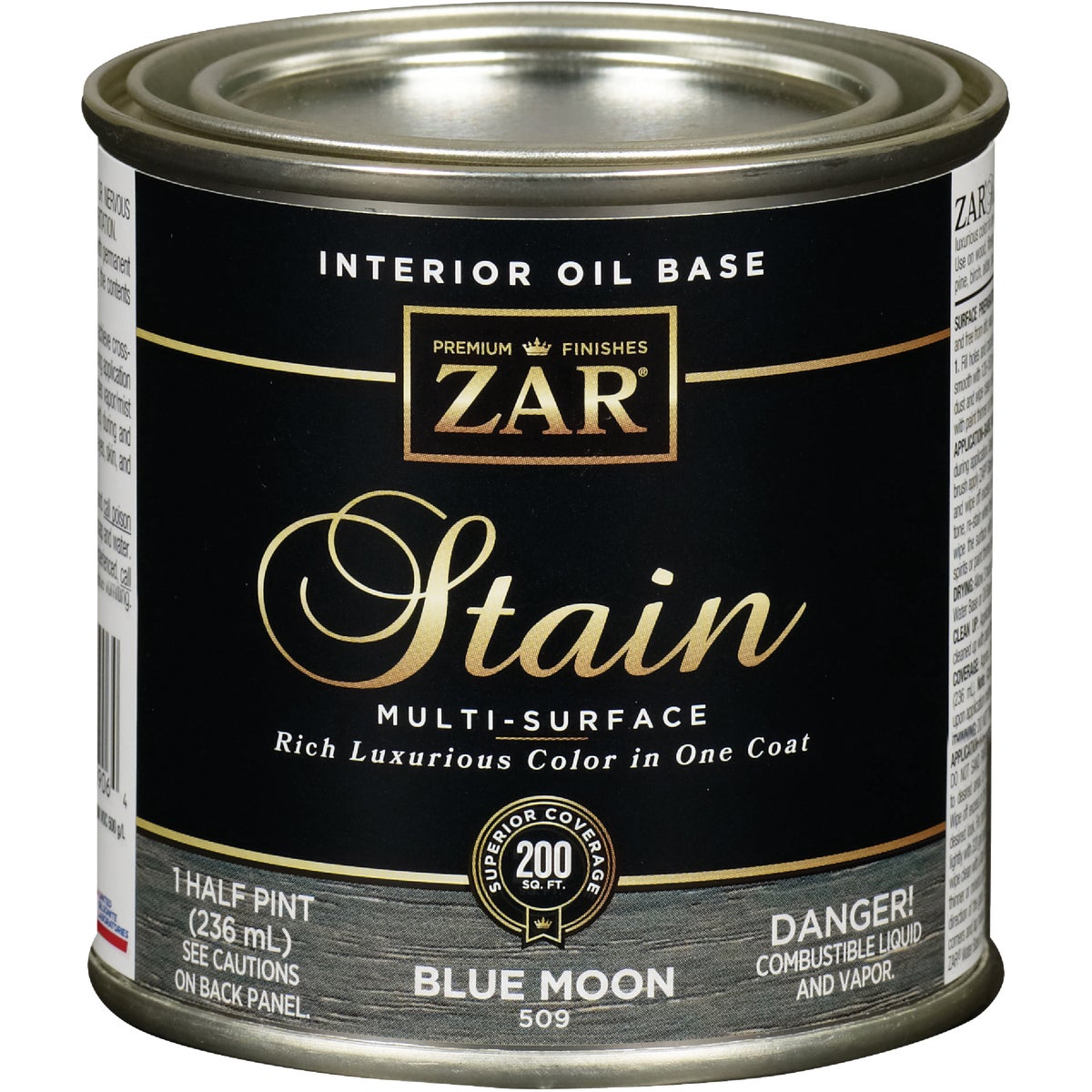 Zar 1/2 Pt. Blue Moon Oil-Based Multi-Surface Interior Stain – Hemlock ...