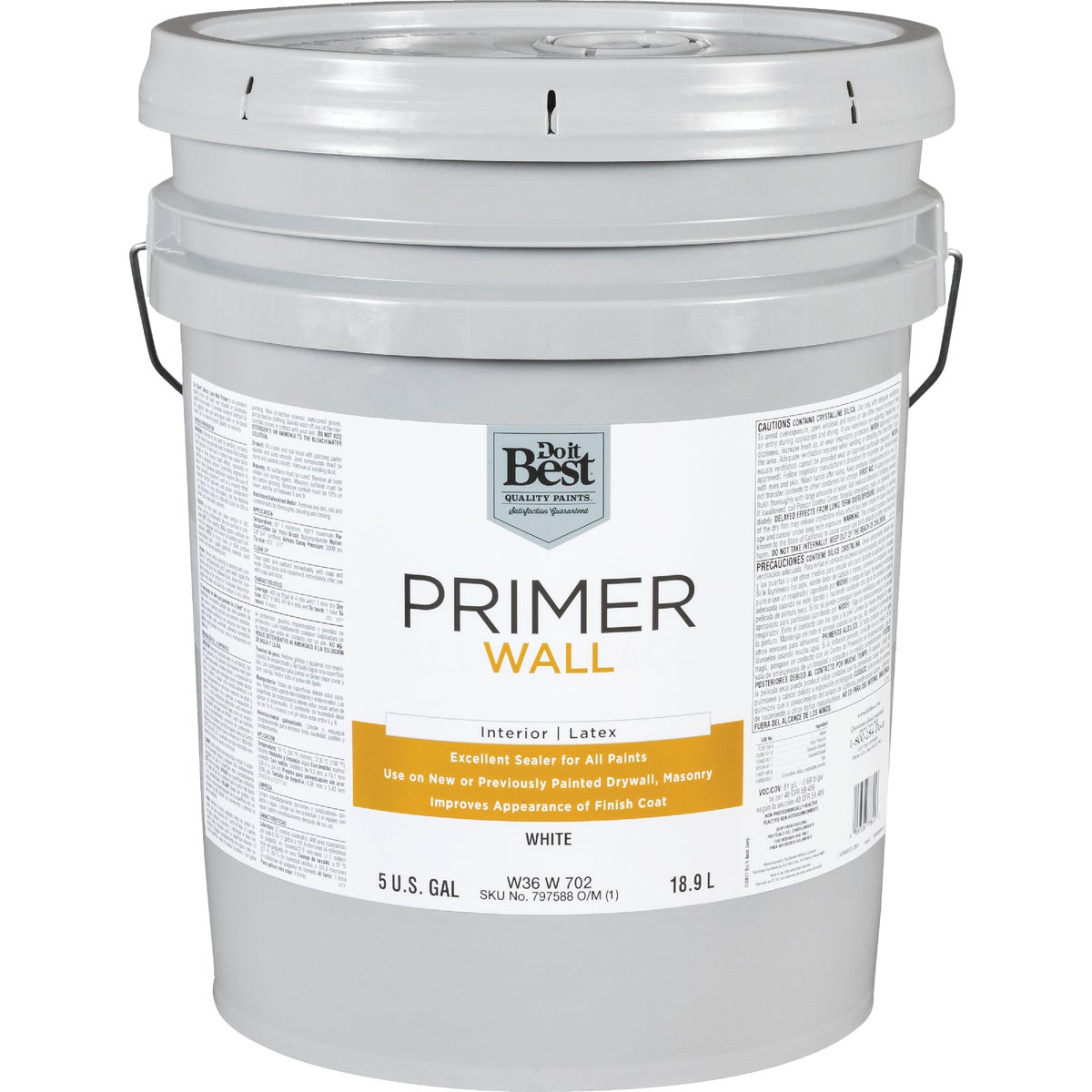 Do it Best Interior Latex Wall Primer, White, 5 Gal. – Hemlock Hardware