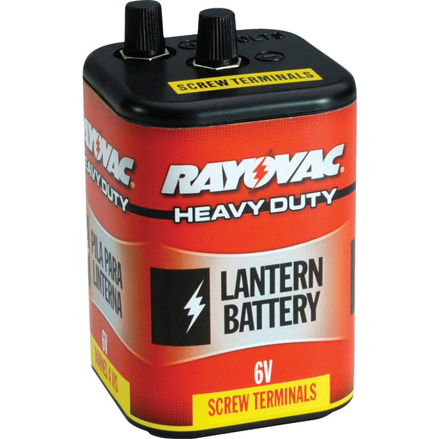 Rayovac Heavy Duty 6V Screw Terminal Zinc Lantern Battery – Hemlock ...