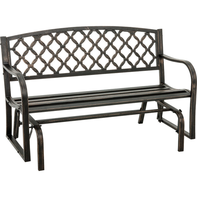 Outdoor Expressions Steel Glider Bench – Hemlock Hardware
