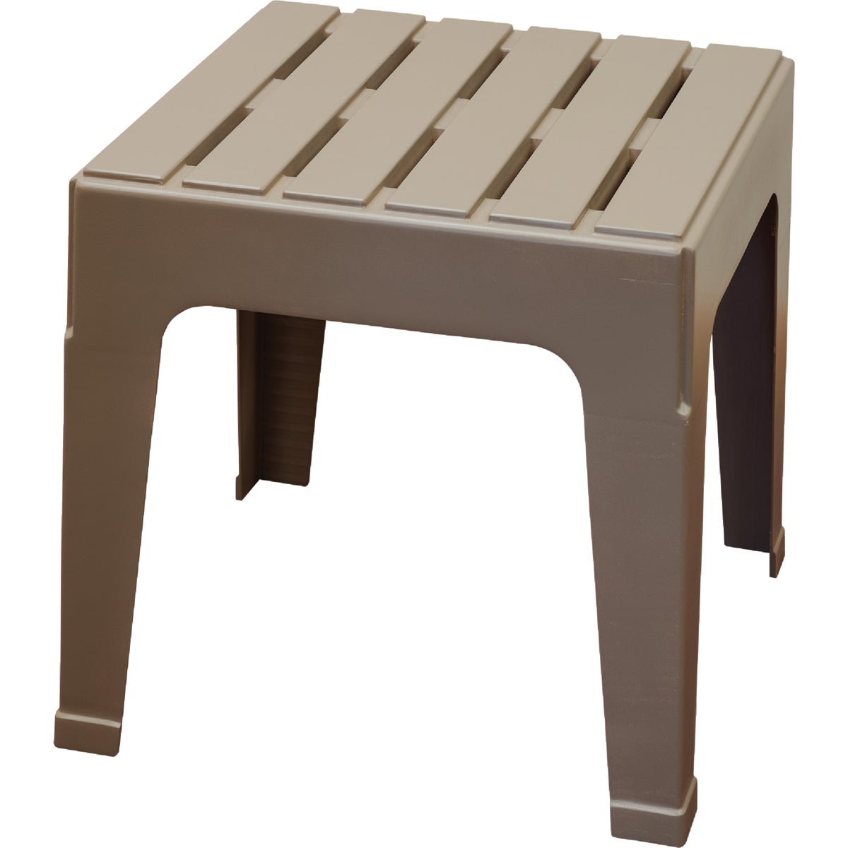 Adams Big Easy Portobello 18.9 In. Square Resin Stackable Side Table ...