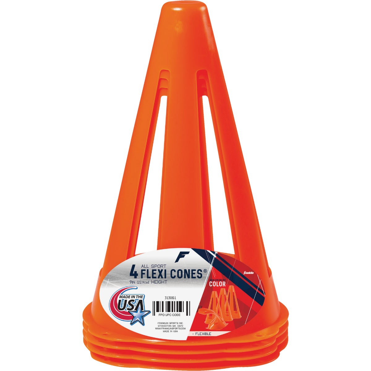Franklin Flexi Cones 9 In. Field Marker Cone (4-Pack) – Hemlock Hardware