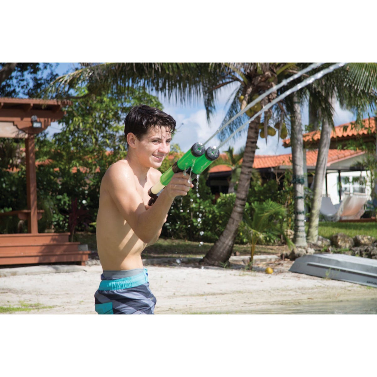 Water Sports 24 In. Double Barrel Stream Machine Water Launcher ...
