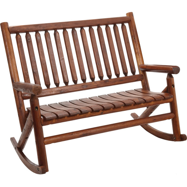 Leigh Country Amber-Log Stained Amber Rocking Chair – Hemlock Hardware