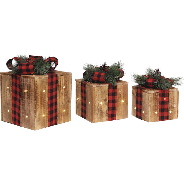 Alpine Gift Box Set LED Lighted Decoration – Hemlock Hardware