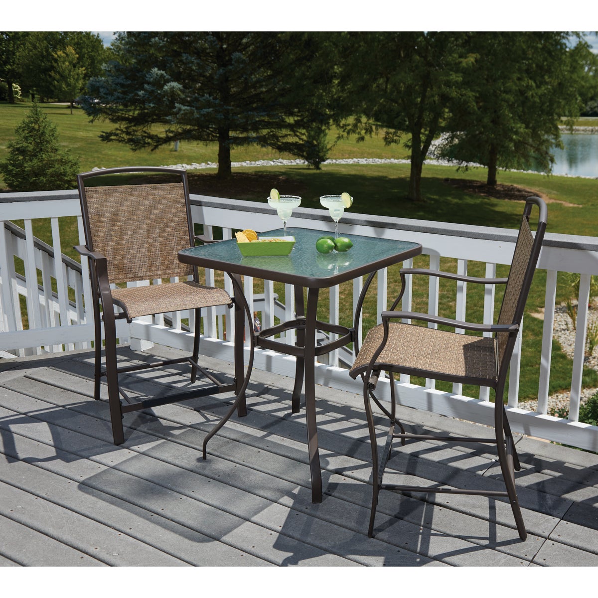 Outdoor Expressions 3-Piece Balcony Bistro Set – Hemlock Hardware