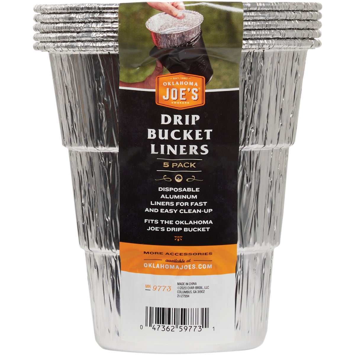 Oklahoma Joe's 6 In. Aluminum Drip Bucket Liners (5-Pack) – Hemlock ...