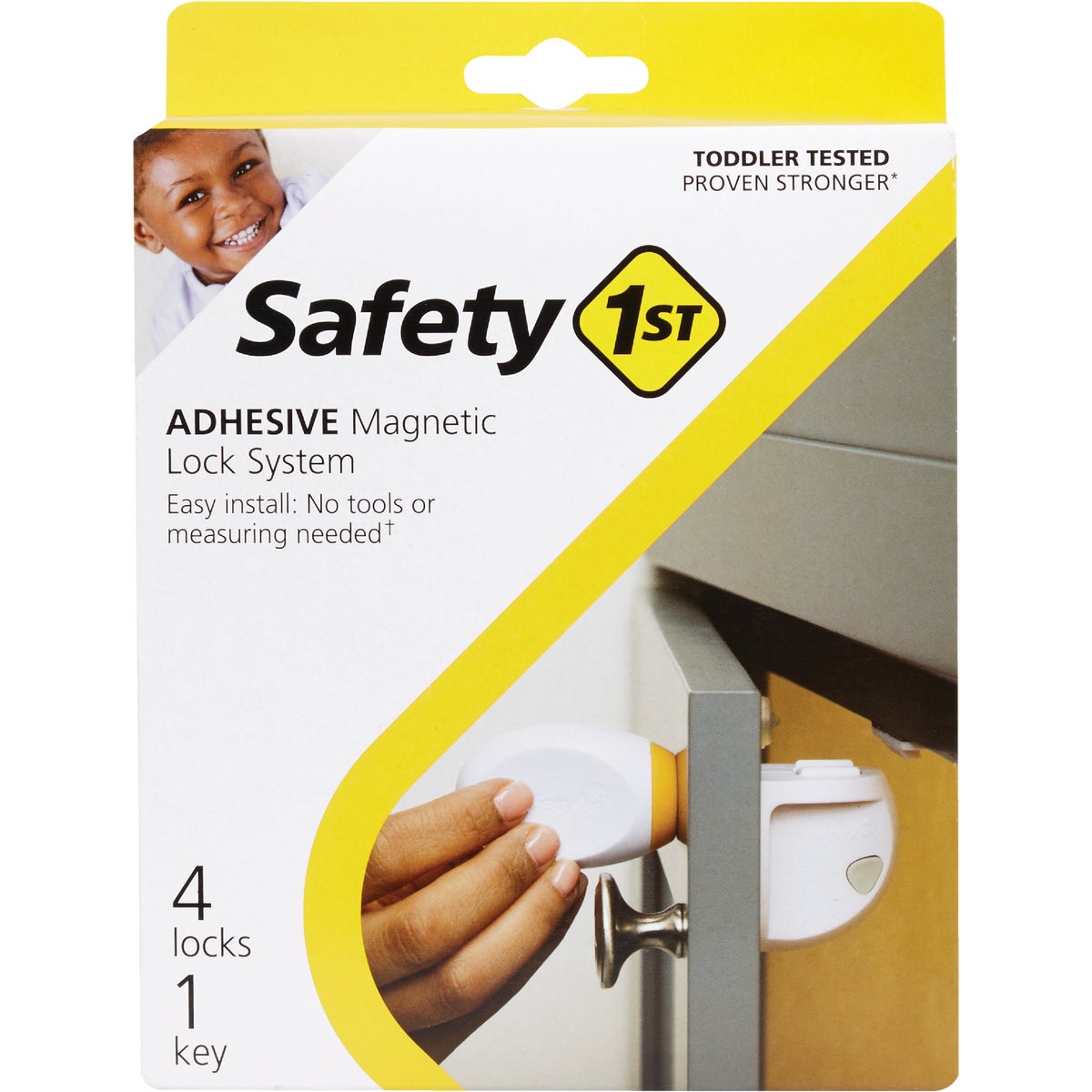 Safety 1st Plastic Adhesive Magnetic Lock System (4-Lock Set) – Hemlock ...